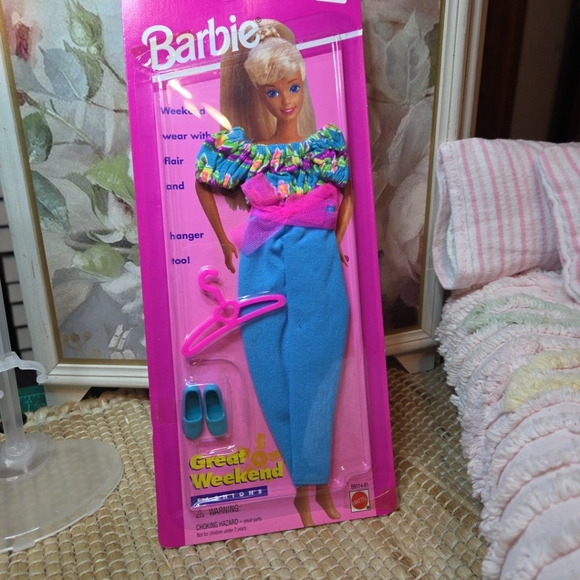 Barbie | Toys | Barbie Great Weekend Doll With Blue And Pink Outfit ...